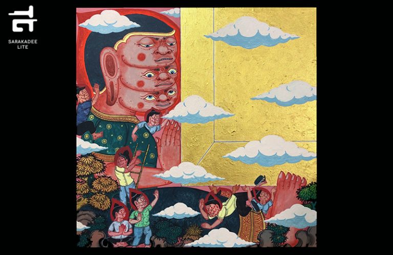 Sarawut Panhu ศิลปินผู้ปรุงงานจิตรกรรมไทยกับความป๊อปบนปกอัลบั้ม The ...